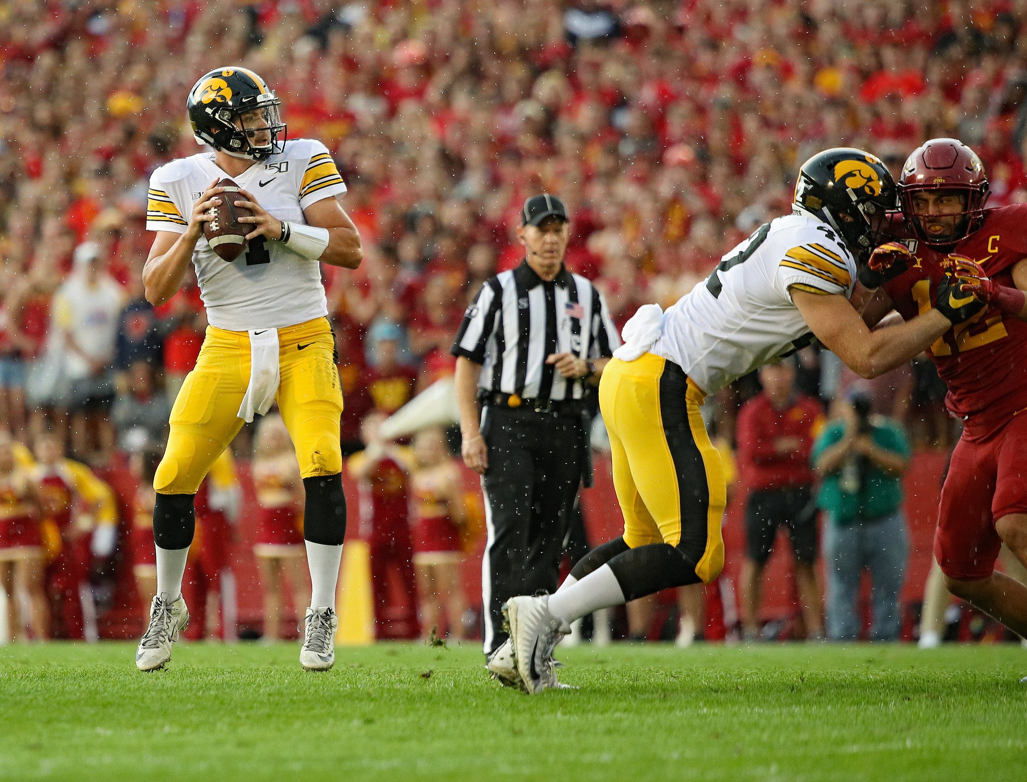 The Iowa Hawkeyes Edge the Iowa State Cyclones 18-17 in Ames